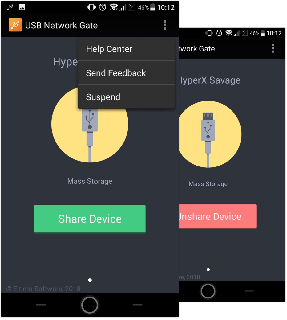 Usb network gate android - purewest