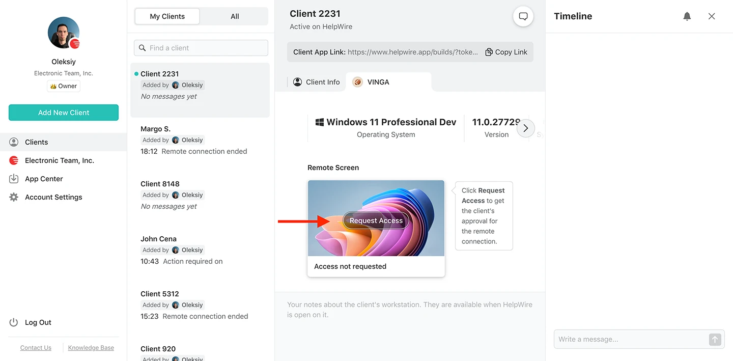 Beste kostenlose Linux-Remote-Desktop-Software: HelpWire-Testbericht